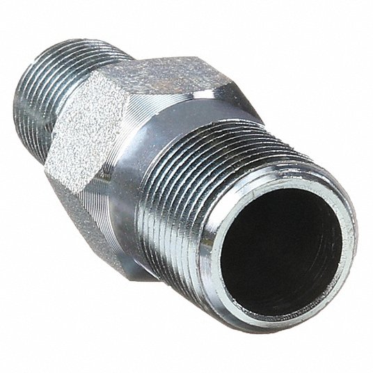 Swage Nipple: Carbon Steel, 3/4Inch x 1/2Inch Pipe Size, Male NPT x ...